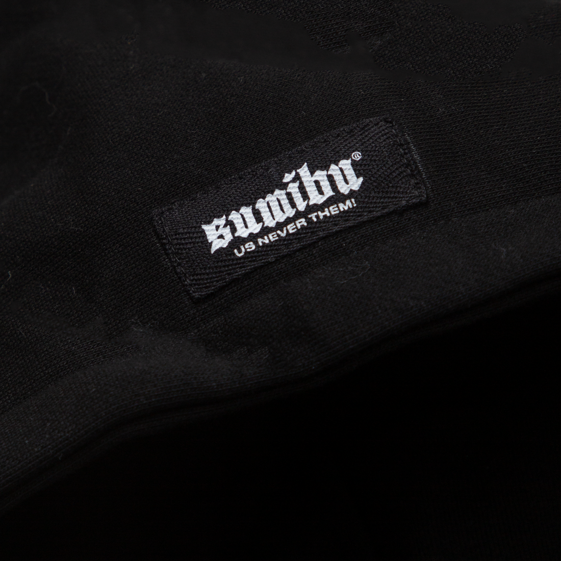 Tiny Ol' Sumibu Zip-Hoodie | Black - White - - Smib